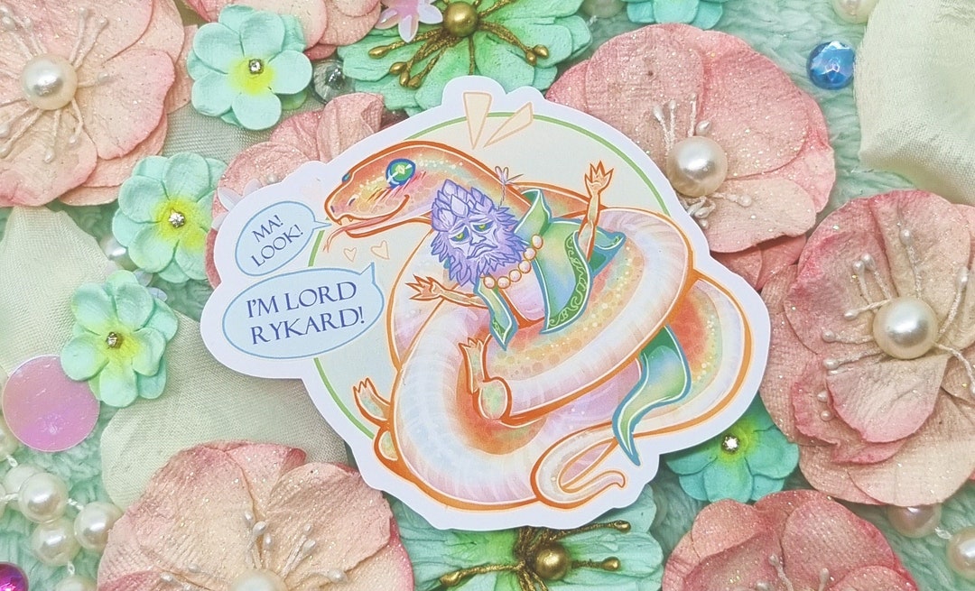 Volcano Manor's Snake Girl Sticker - Etsy