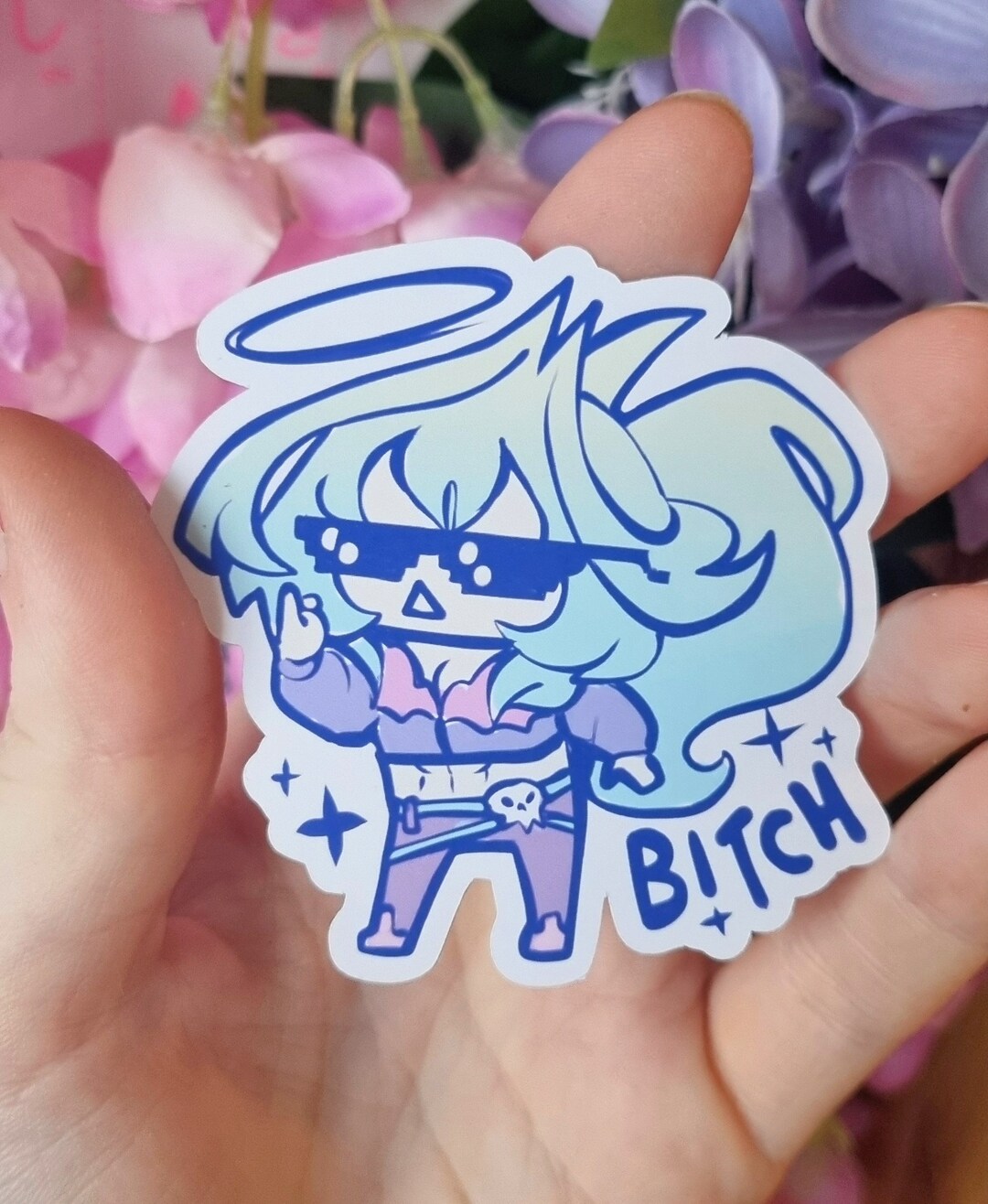 Honeko Attitude Anime Style Sticker (oc) - Etsy