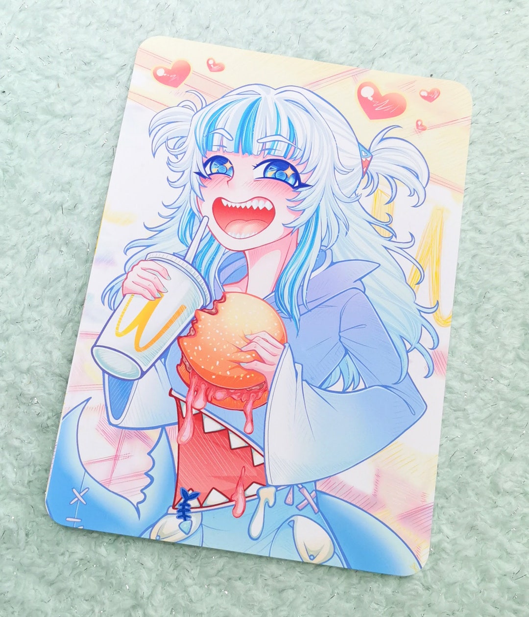 Shark Vtuber Hololive EN Print A5/A4/A3 Print - Etsy