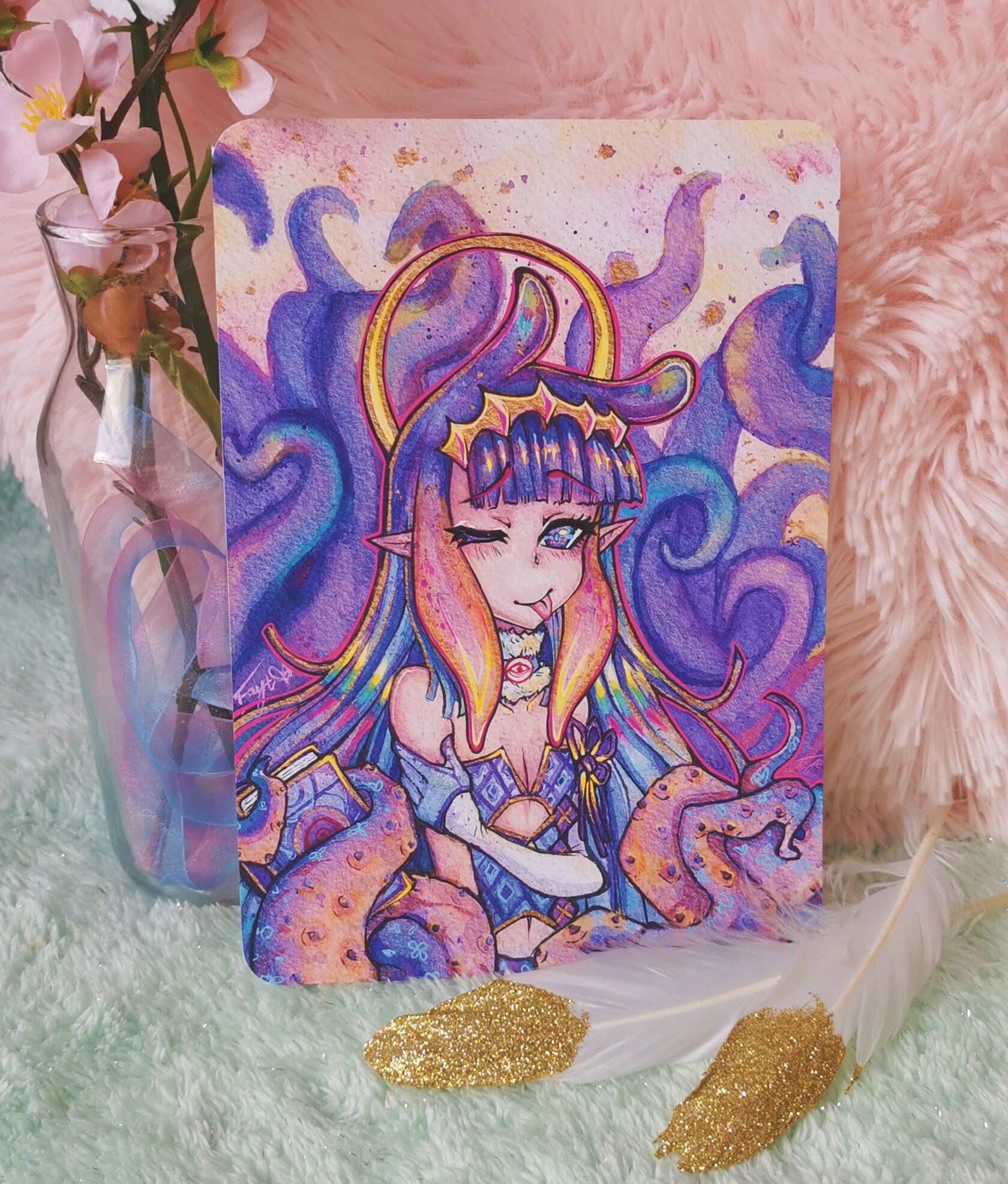 Ninomae Ina'nis Ina VTuber Hololive EN print A5/A4/A3 - Etsy