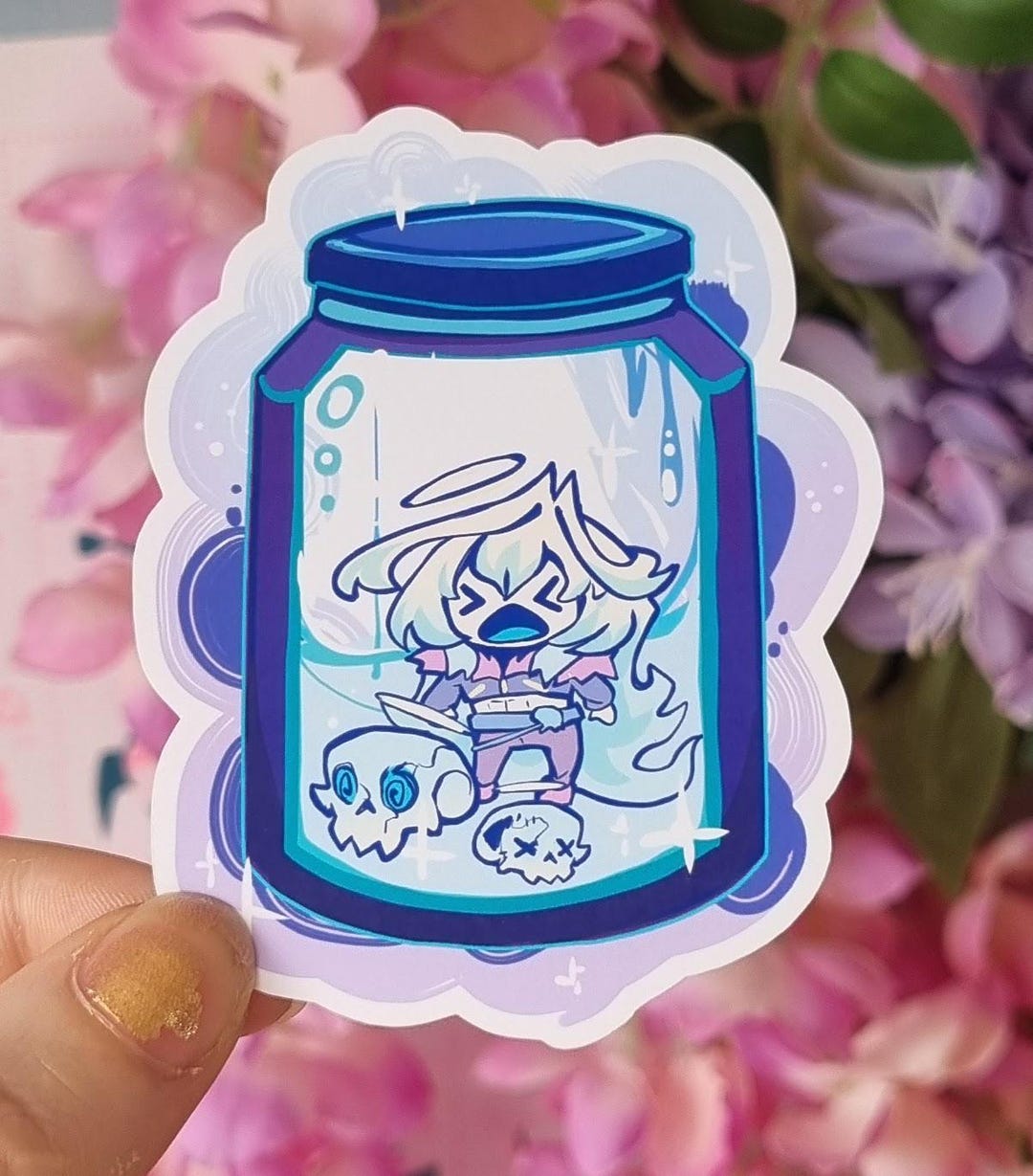 Cursed Object Jar Meme Sticker OC Honeko MATTE - Etsy