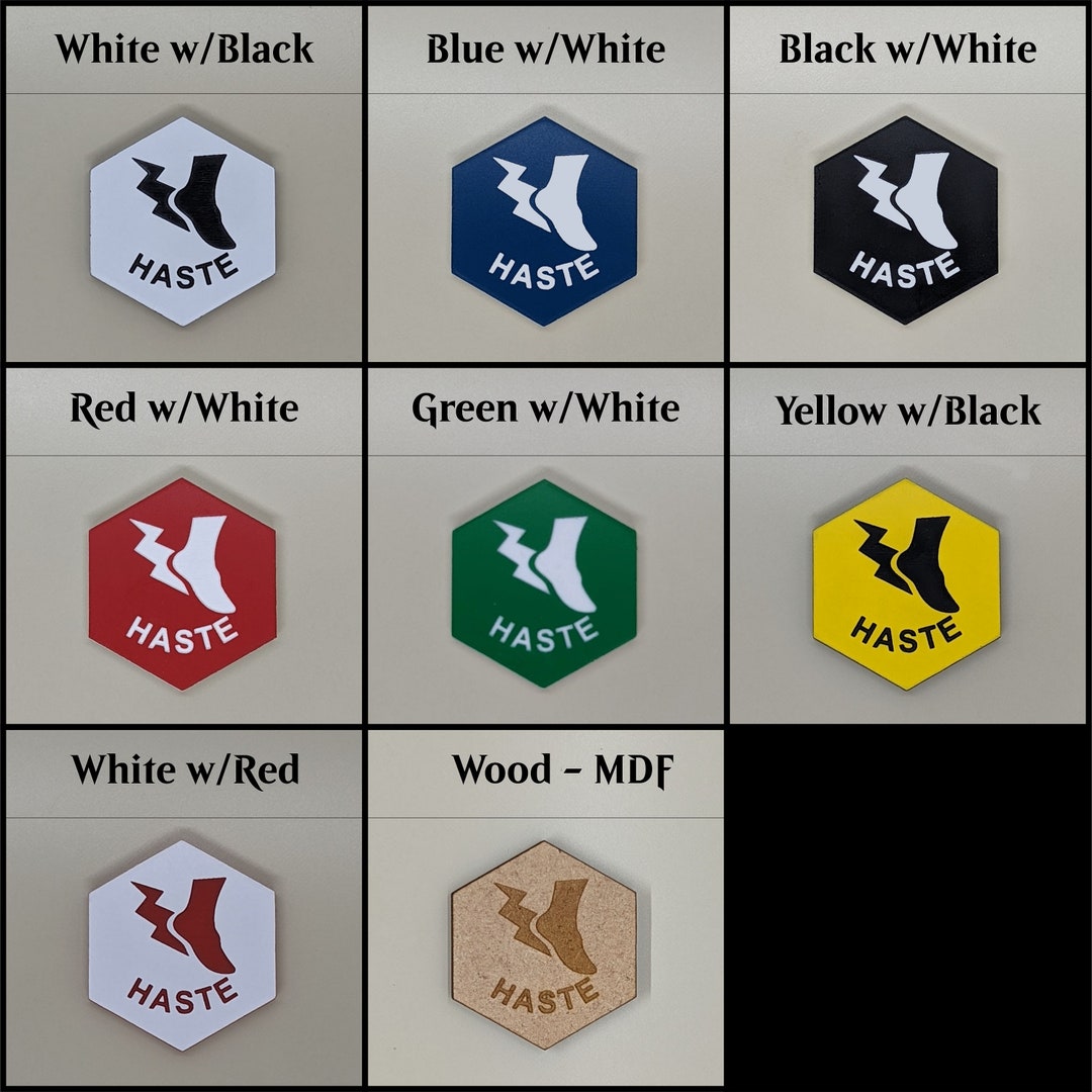 Haste (v2) Token(s) - | Plastic | Laser Engraved | Magic the Gathering ...