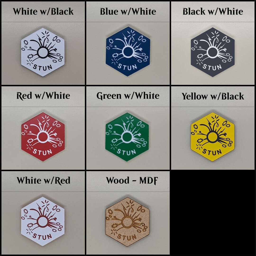 Stun (v3) Token(s) - | Plastic | Laser Engraved | Magic the Gathering ...
