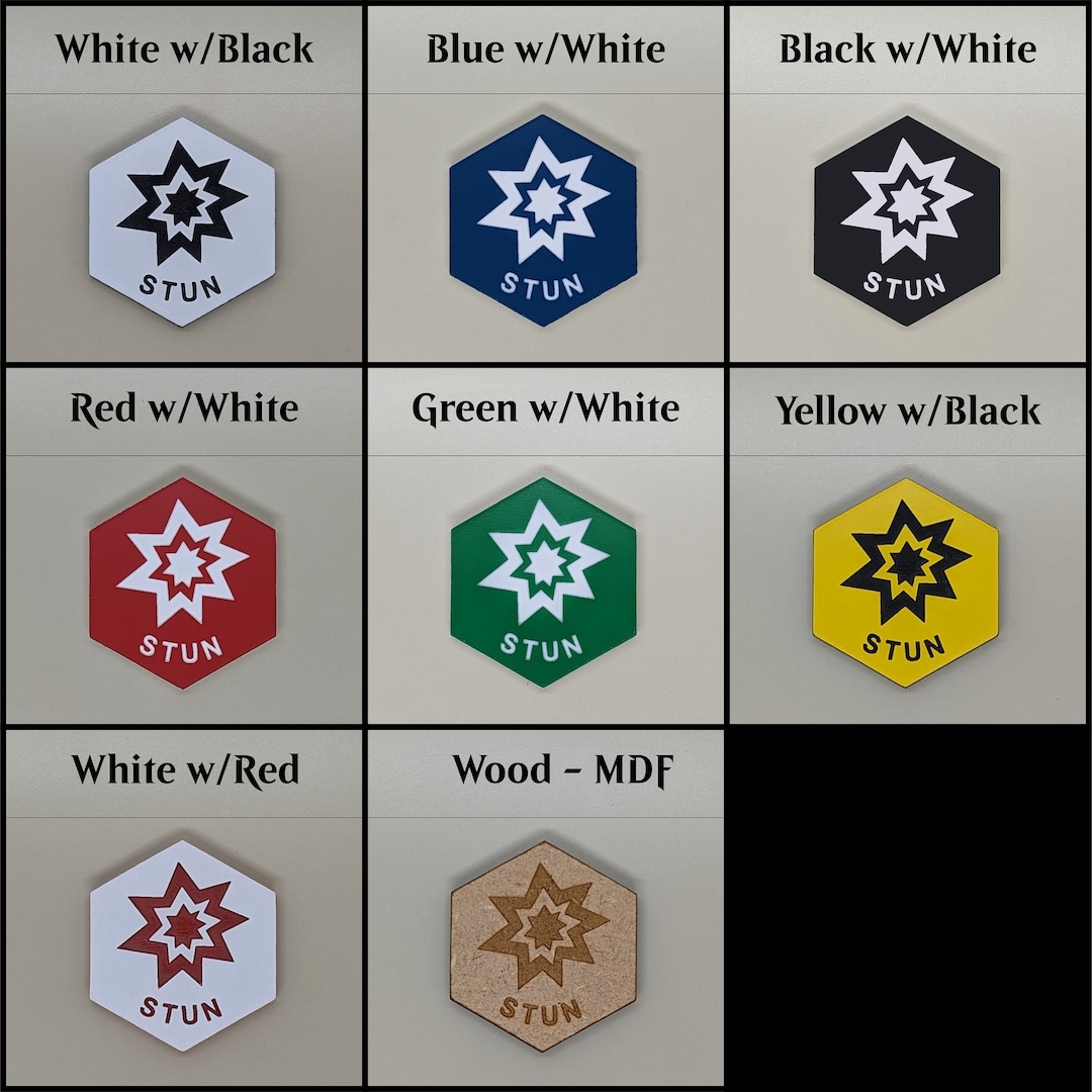 Stun (v1) Token(s) - | Plastic | Laser Engraved | Magic the Gathering ...