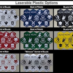 Magic the Gathering mtg Counters 13 Pieces Plastic Laser Engraved - Etsy
