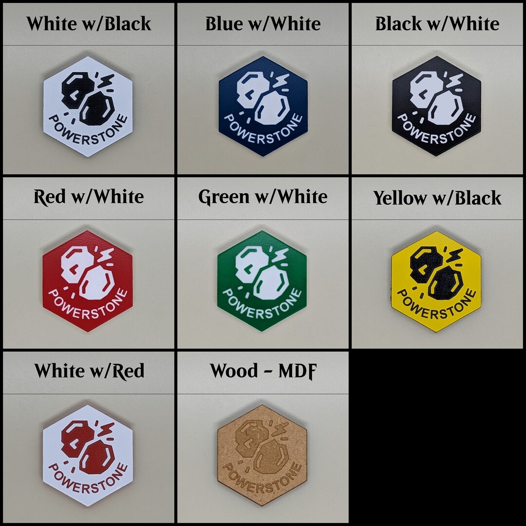 Powerstone (v1) Token(s) - | Plastic | Laser Engraved | Magic the ...