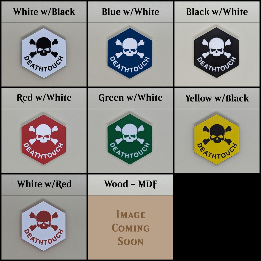 Death Touch (v4) Token(s) - | Plastic | Laser Engraved | Magic the ...