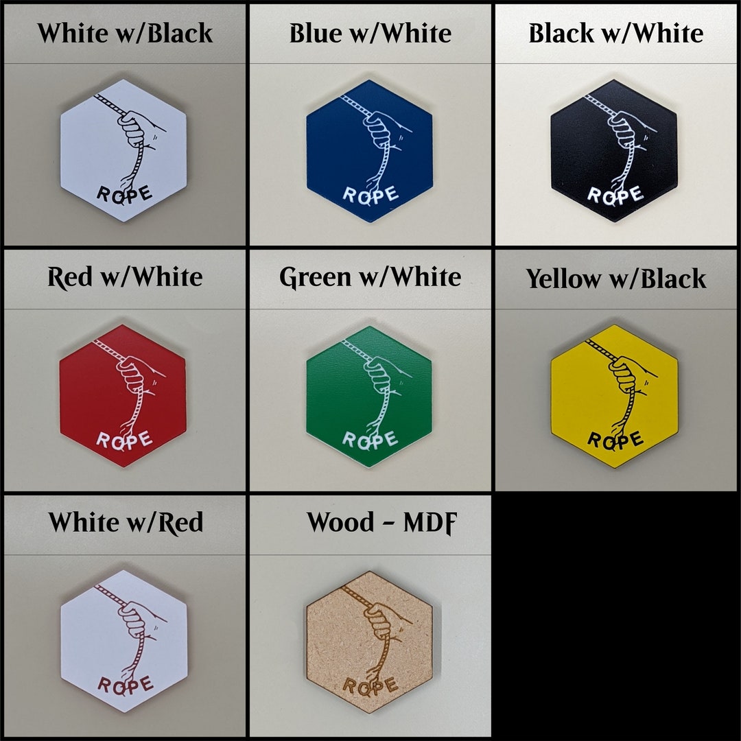Rope (v2) Token(s) - | Plastic | Laser Engraved | Magic the Gathering ...
