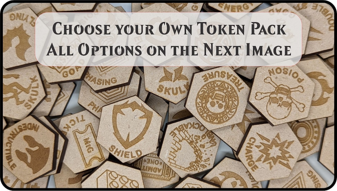 Choose Your Own Token Pack - | MDF | Laser Engraved | Magic the ...