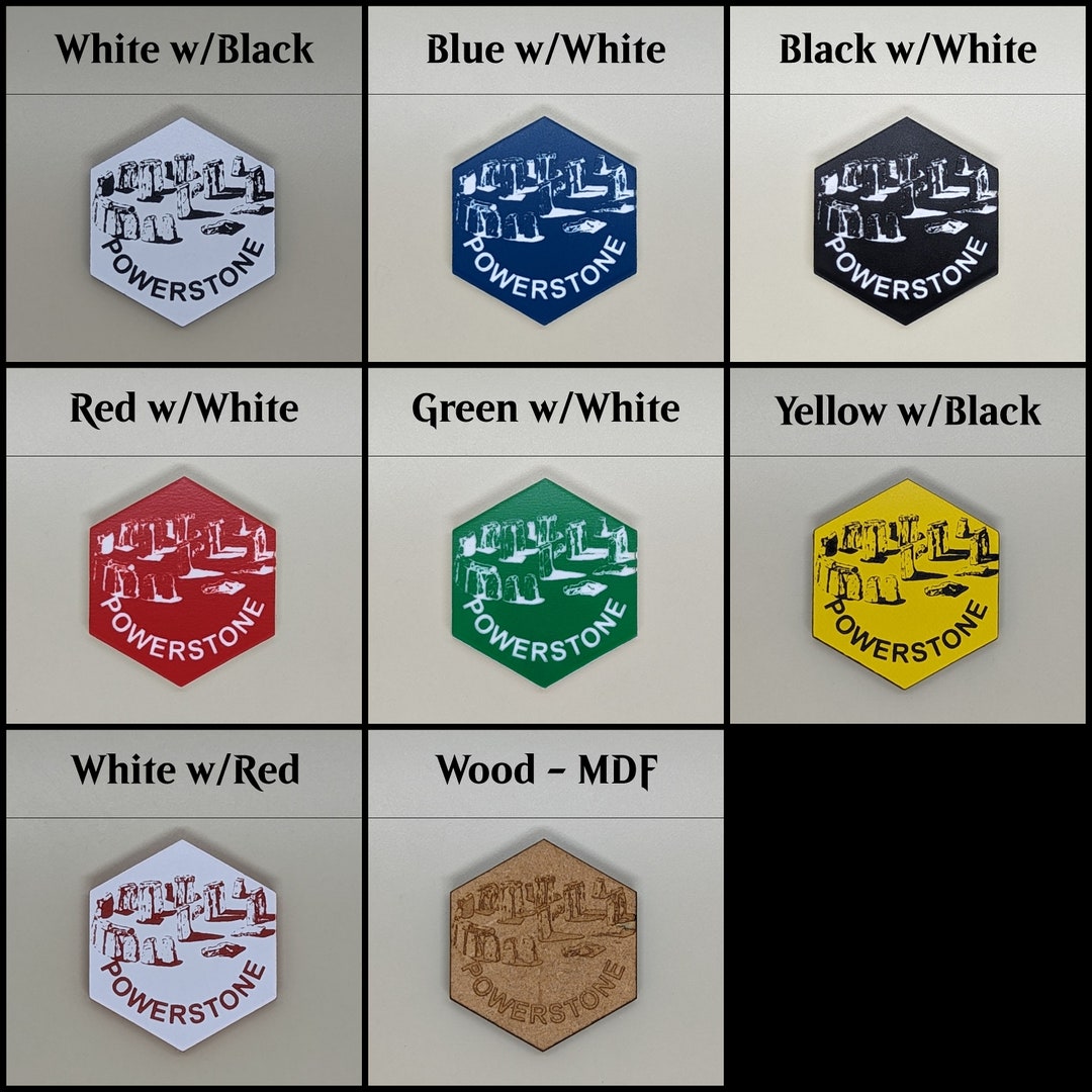 Powerstone (v4) Token(s) - | Plastic | Laser Engraved | Magic the ...