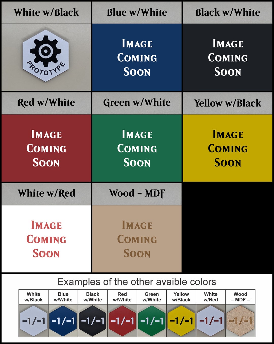 Prototype (v1) Token(s) - | Plastic | Laser Engraved | Magic the ...