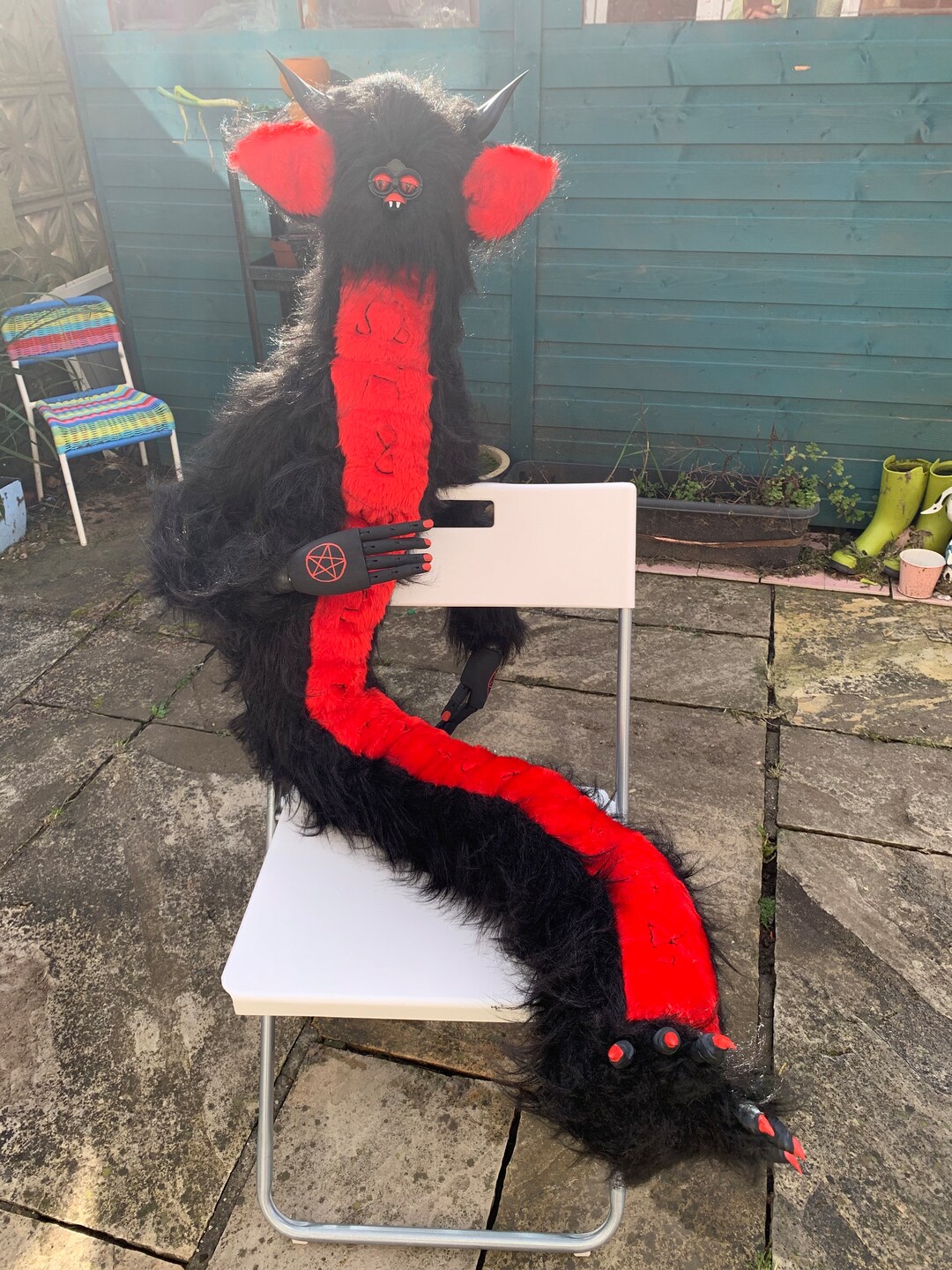 Beautiful Black and Red Handy Long Boi Made to Order - Etsy