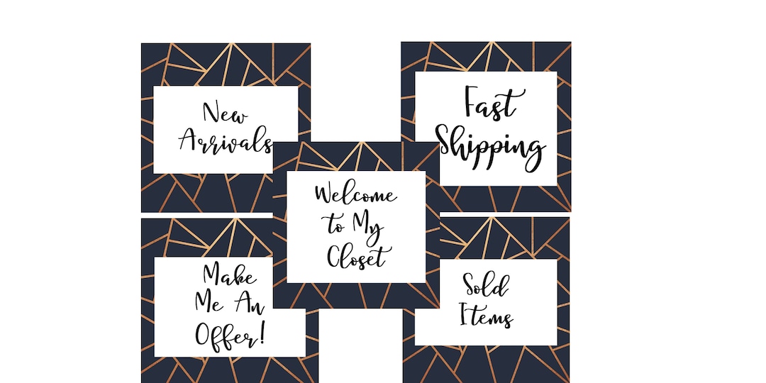Poshmark Closet Signs, Poshmark Branding Signs, Poshmark Graphics, Posh ...