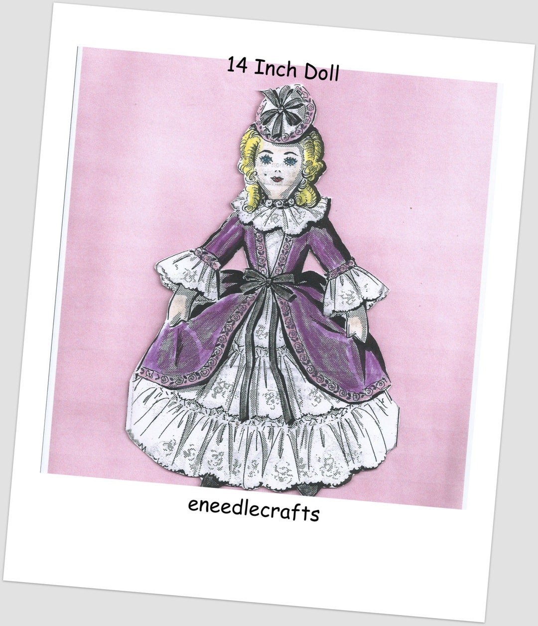 Victorian Doll Pattern 14 Inches High Pattern Includes Doll, Dresses ...