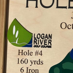 Hole in One Display, Personalized Hole in One Sign, Father's Day Gift ...