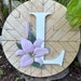 Lily Monogram Nursery Sign, Mosaic Letter, Personalized Wedding Gift - Etsy