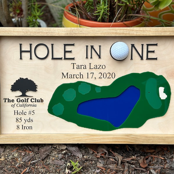 Hole in One Plaque - Etsy