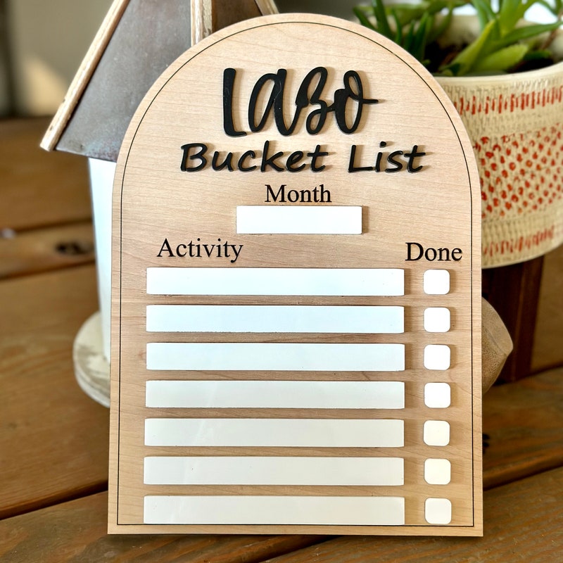 Bucket List Wedding Sign - Etsy