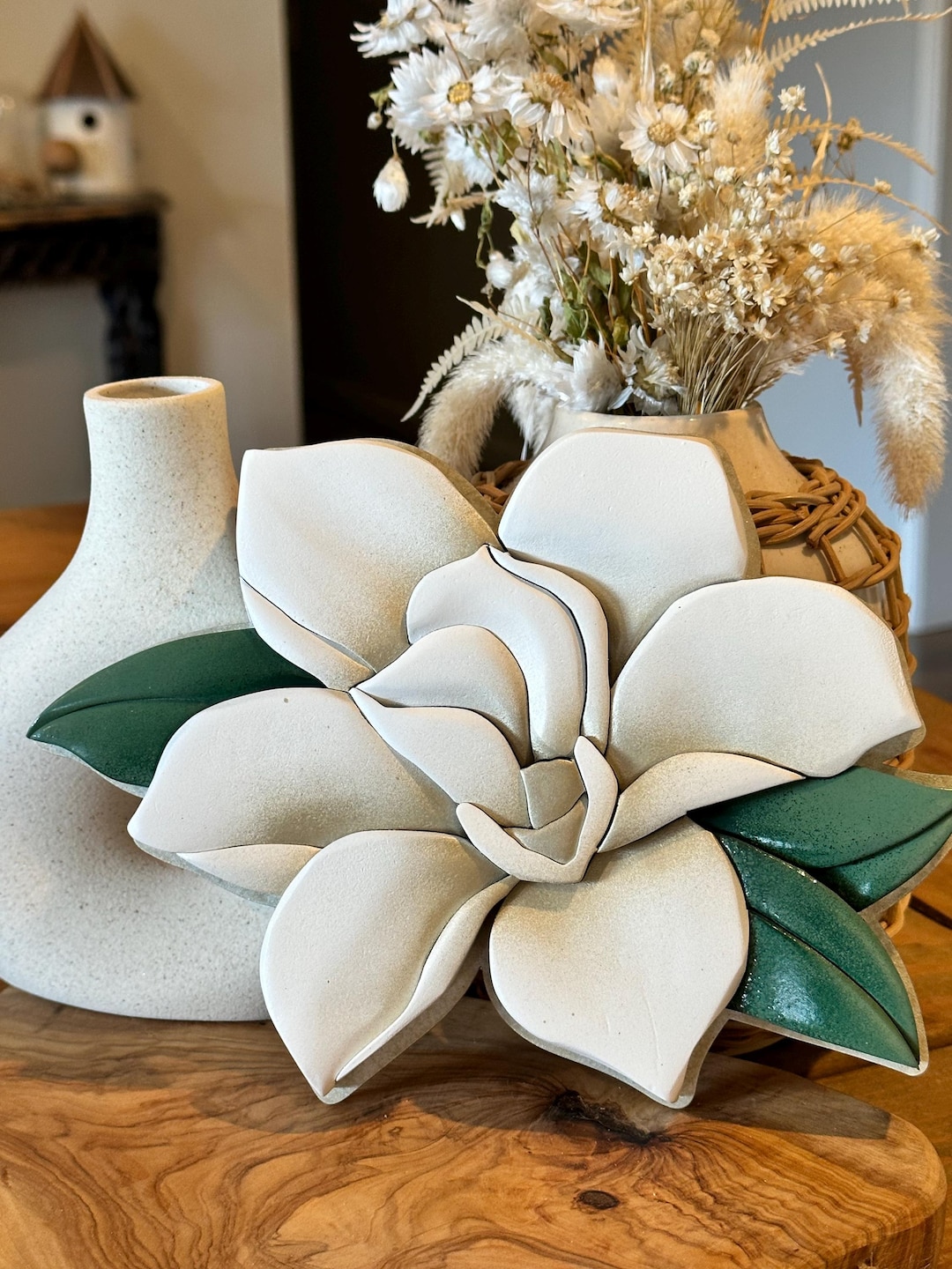 Magnolia Decor, Magnolias, Wood Magnolia, Floral Decor - Etsy