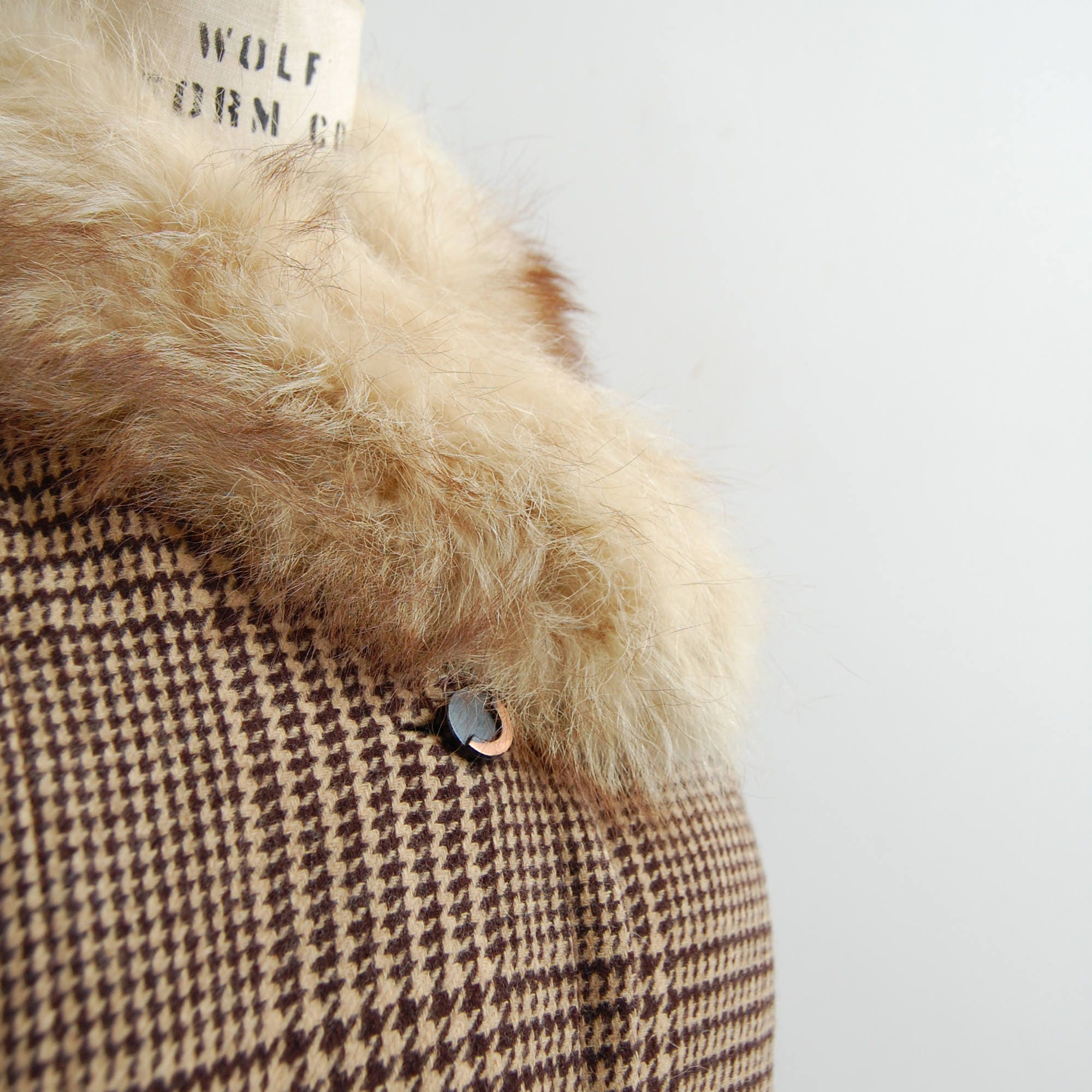 London Sparrow Cape Japanese Vintage Plaid Tweed Wool Cloak - Etsy