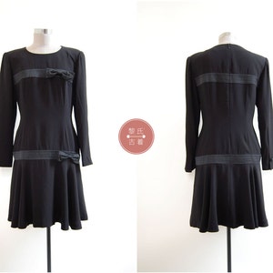 YUKISABURO WATANABE Black Swan Dress | M | 1960s Japan Vintage | 30s ...