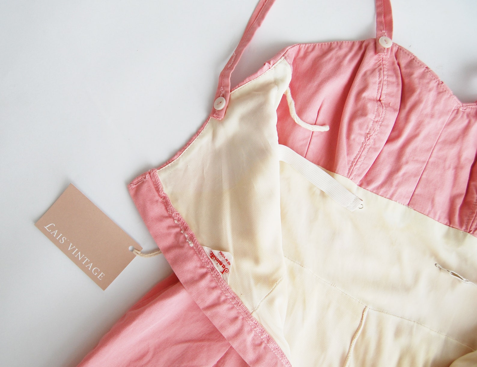 Sailor Chibi Swimsuit | Vintage | Pink Cotton Bathing Romper Playsuit ...