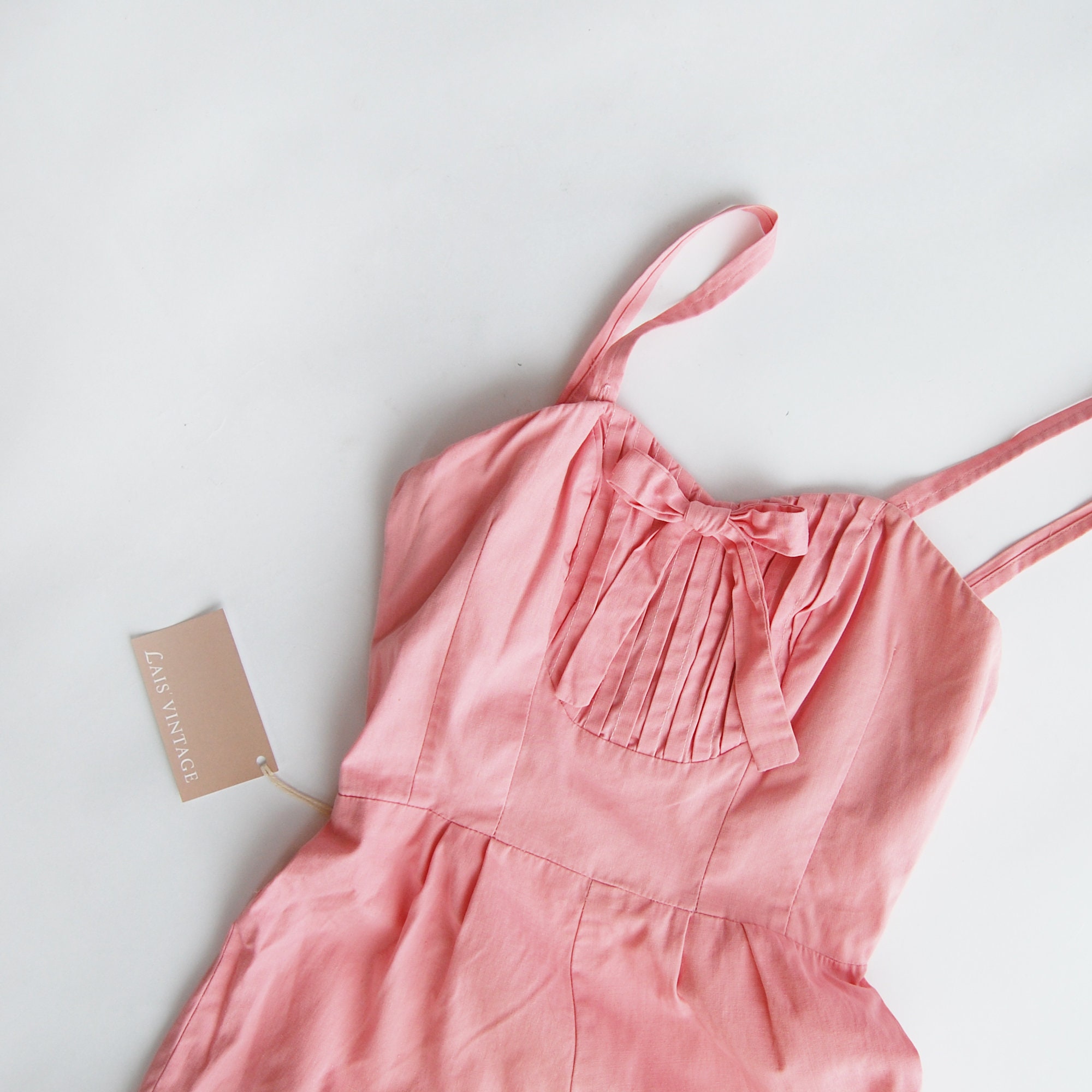 Sailor Chibi Swimsuit | Vintage | Pink Cotton Bathing Romper Playsuit ...