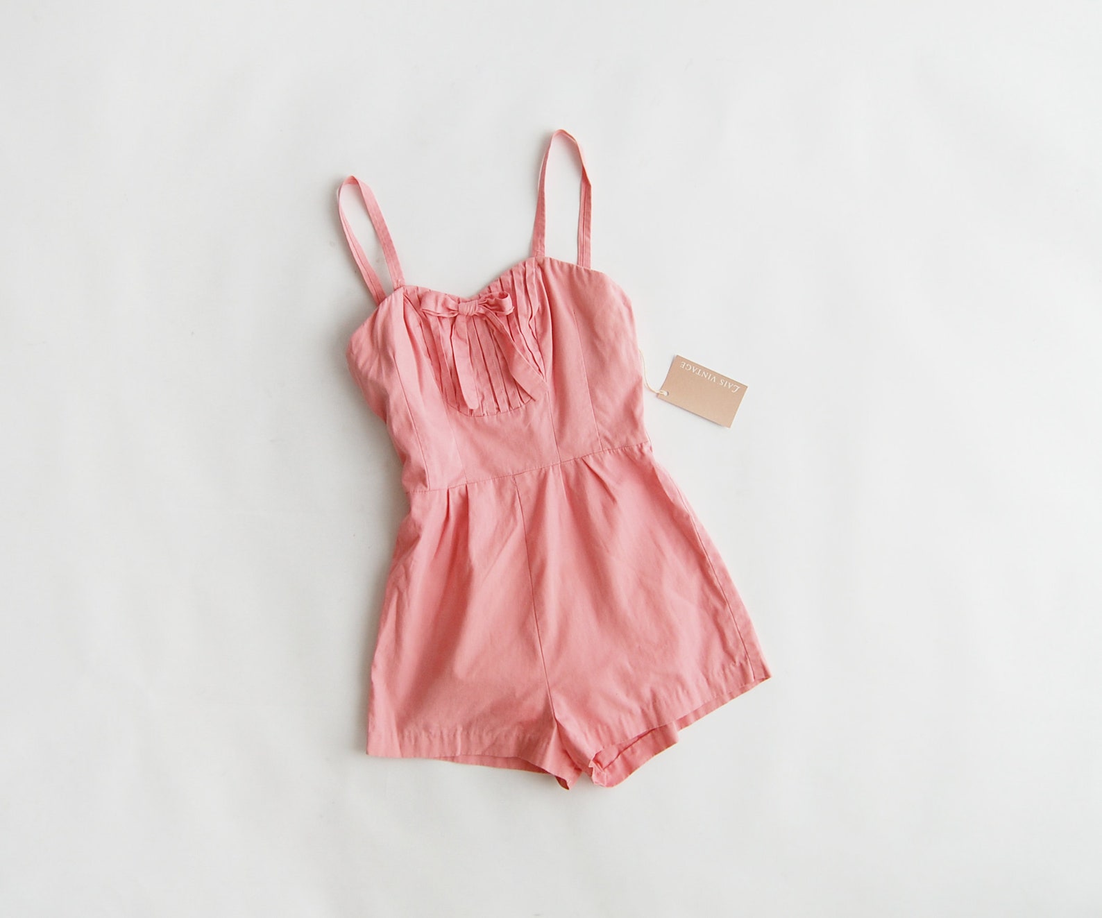 Sailor Chibi Swimsuit Vintage Pink Cotton Bathing Romper Playsuit - Etsy