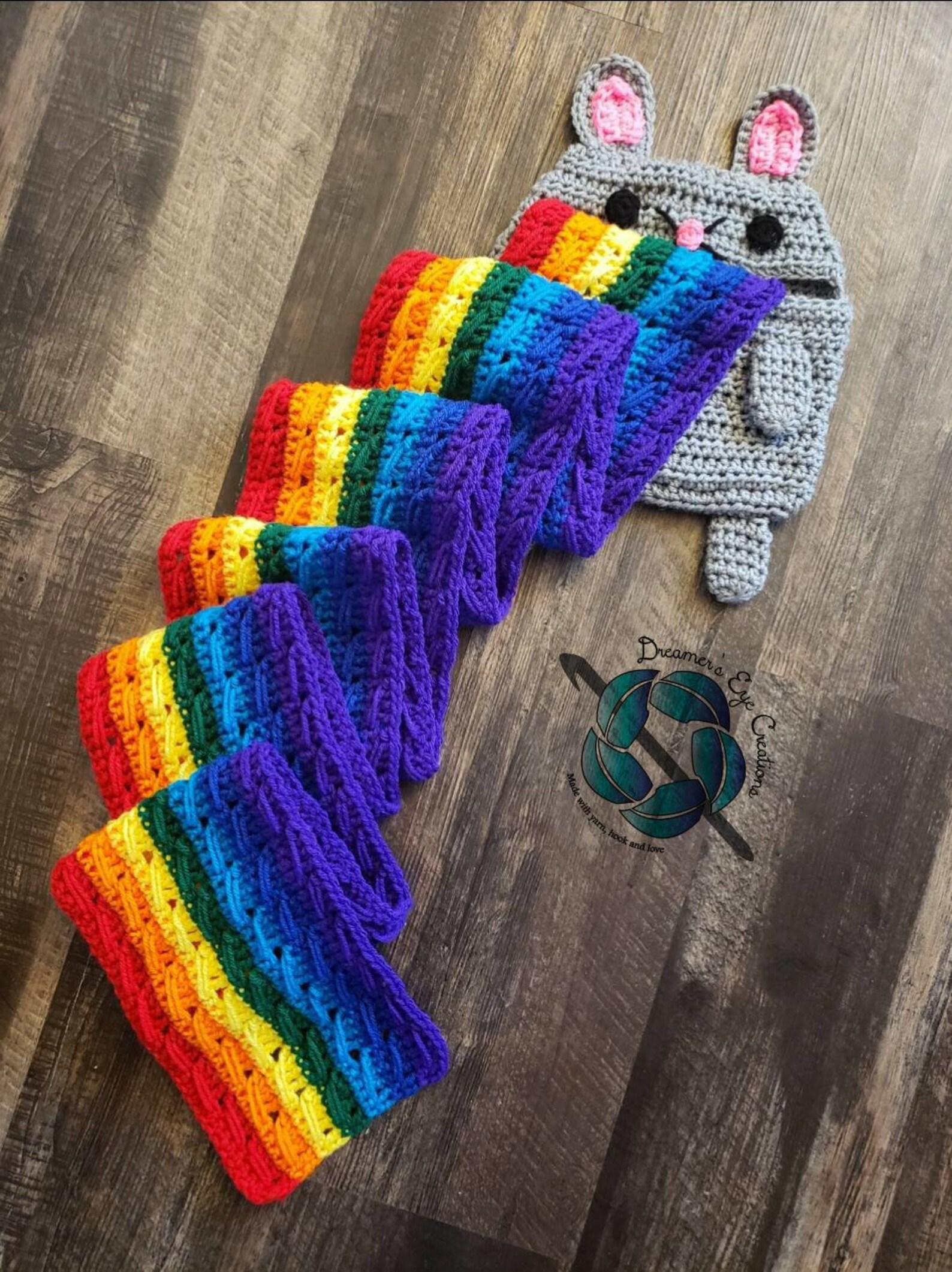 Rainbow Barfing Cat Scarf, Crochet, LGBTQ Scarf, Cat Scarf - Etsy