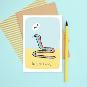Saying Hi Snake Card - Etsy