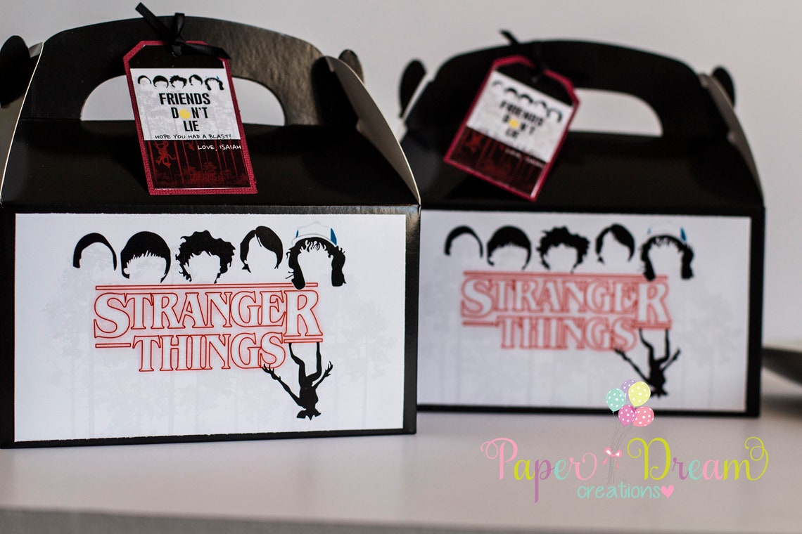 SET OF 6 Stranger Things Favor Boxes / Stranger Things Boxes / - Etsy