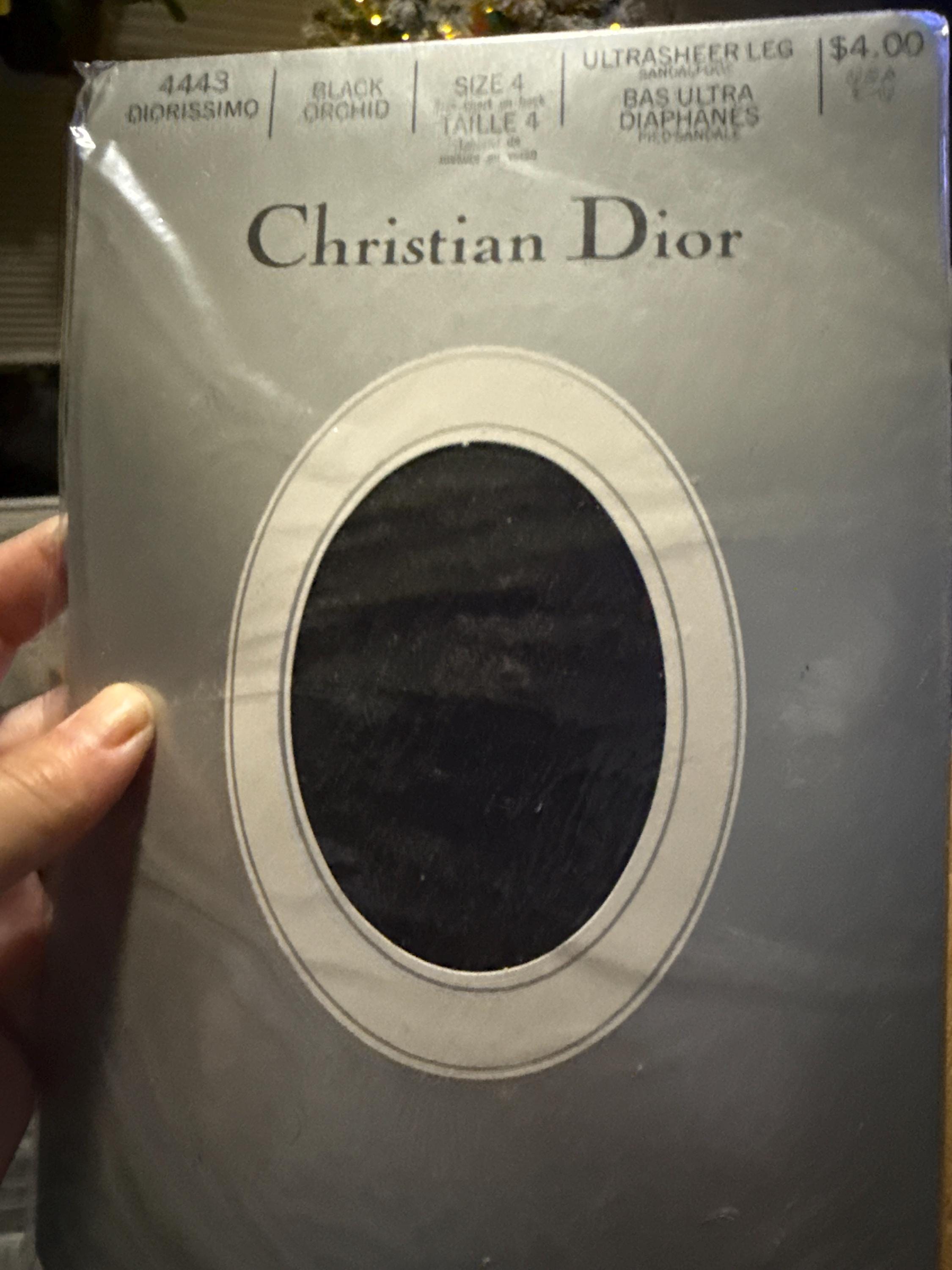 Christian Dior Pantyhose / Stockings / Hosiery /nylons. Black Orchid - Etsy