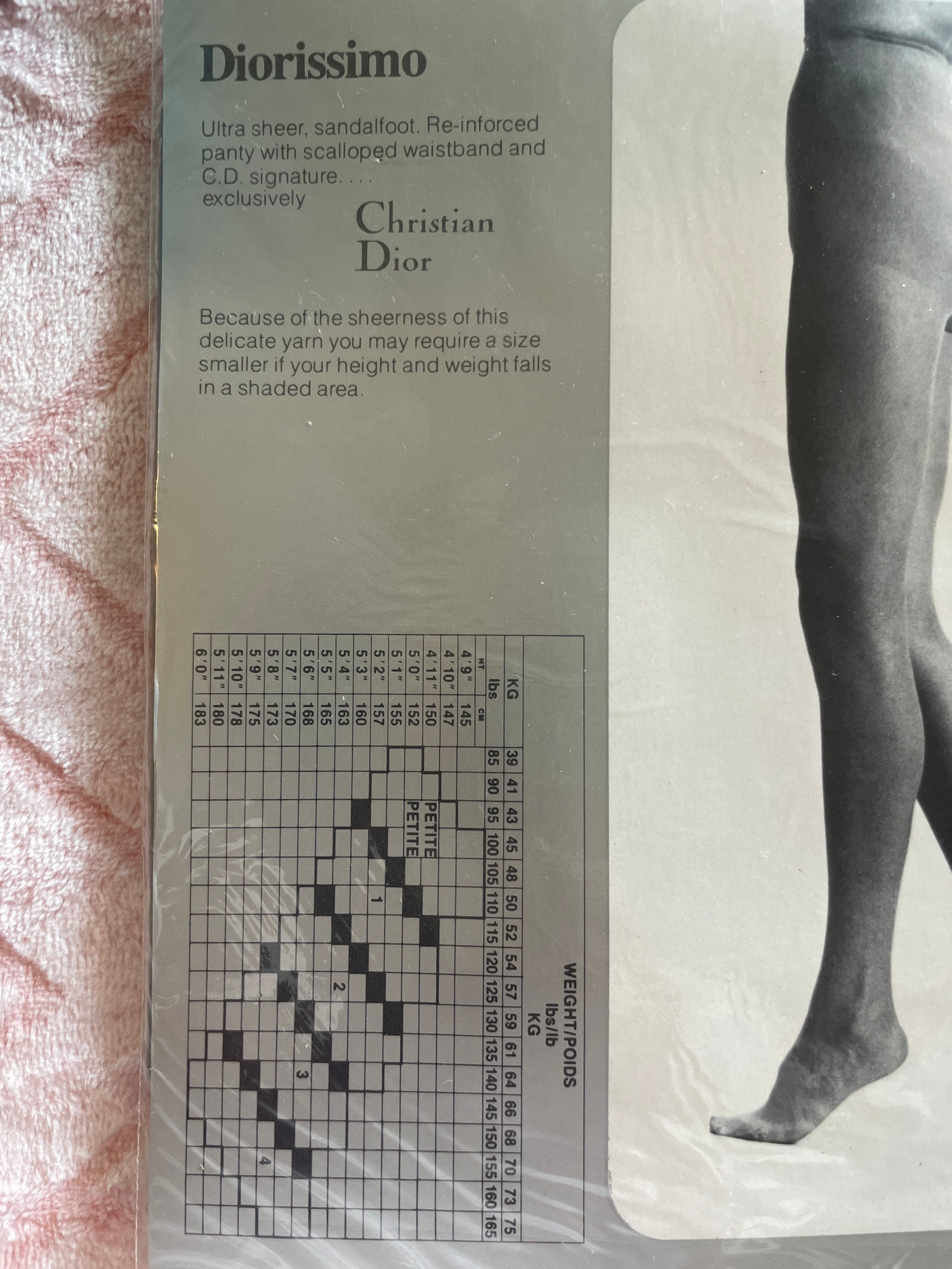Christian Dior Pantyhose / Stockings / Hosiery /nylons Graphite Gray - Etsy