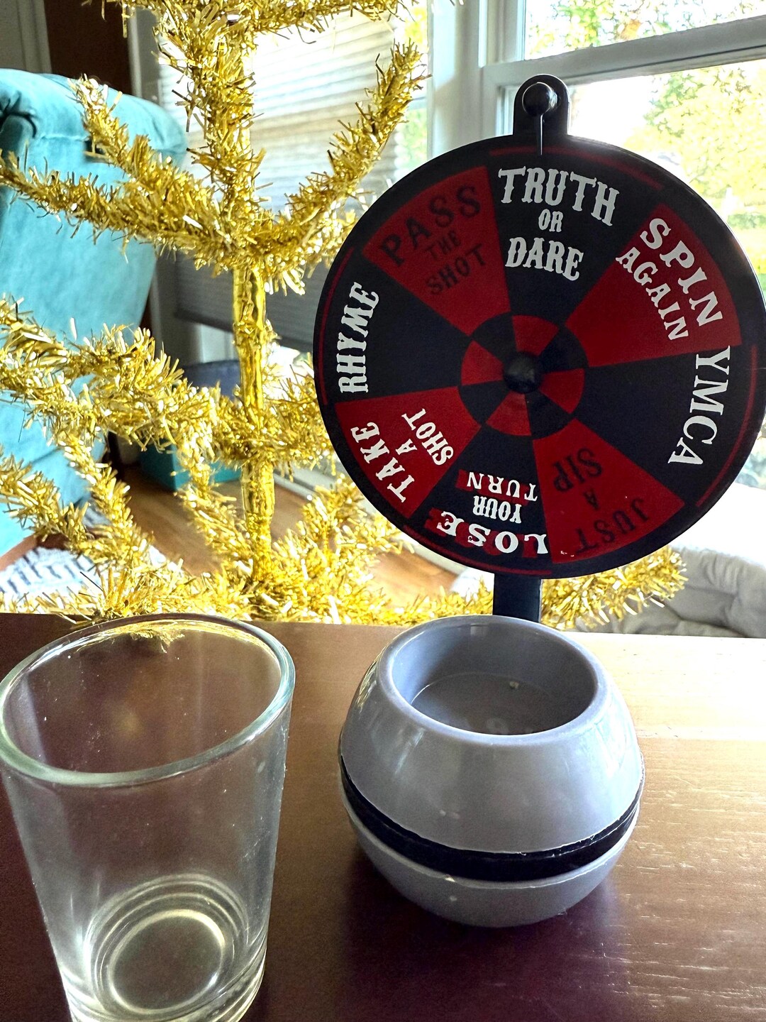 Wheel of Shots Drinking Game and Shot Glass - Etsy