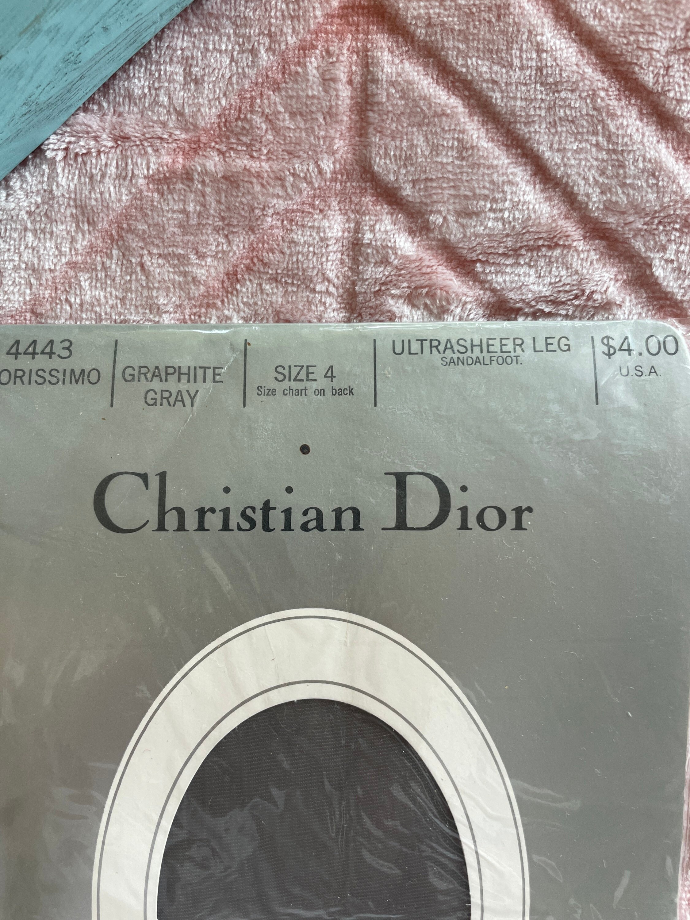 Christian Dior Pantyhose / Stockings / Hosiery /nylons Graphite Gray - Etsy