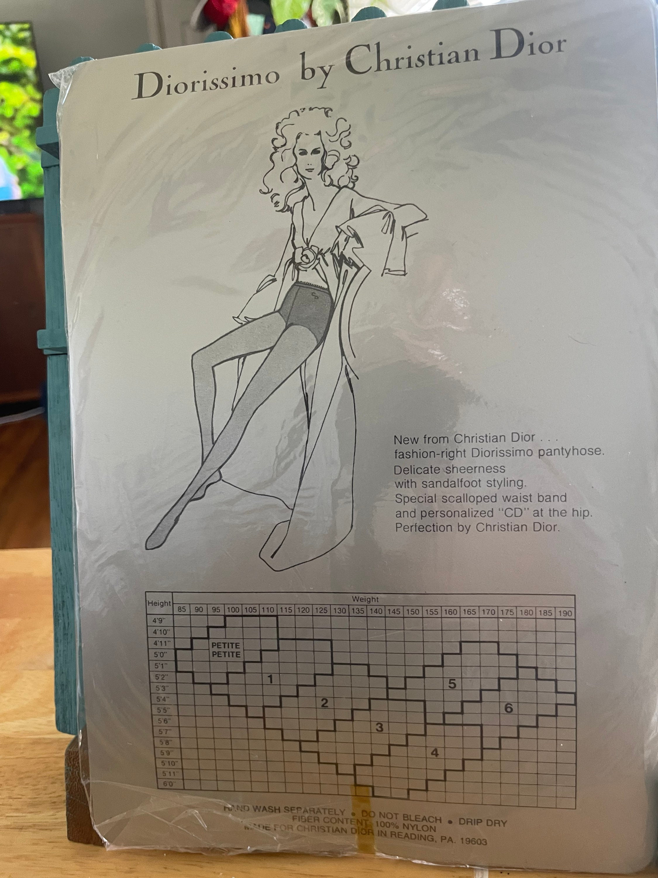 Christian Dior Pantyhose /hosiery / Stockings / Nylons Crème Crepe - Etsy