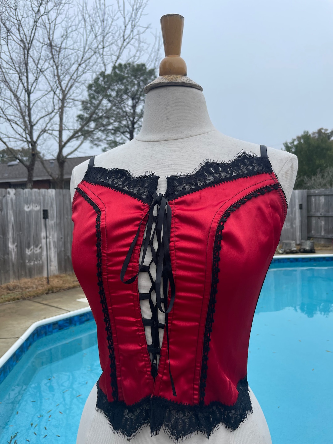 Vintage Red Frederick’s of Hollywood Bustier Corset - Etsy