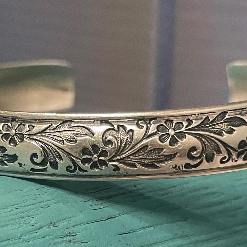 Embossed Bracelet - Etsy
