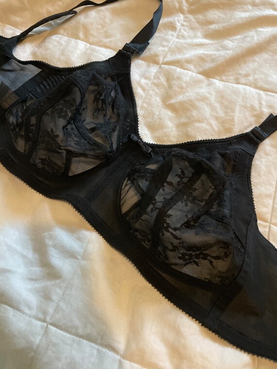 Vintage black lace bra - Gem