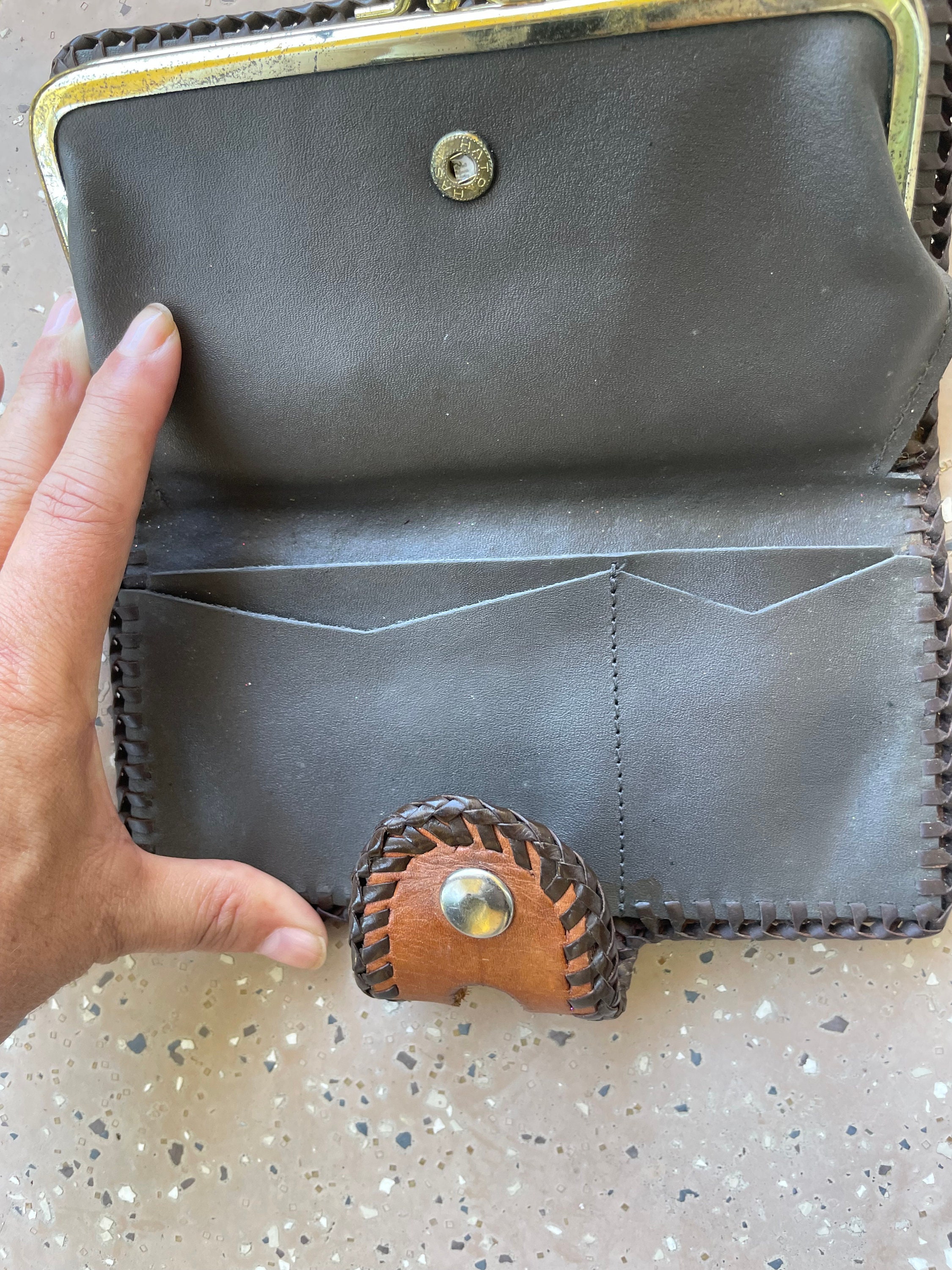 Tooled Leather Wallet. Vintage Western - Etsy