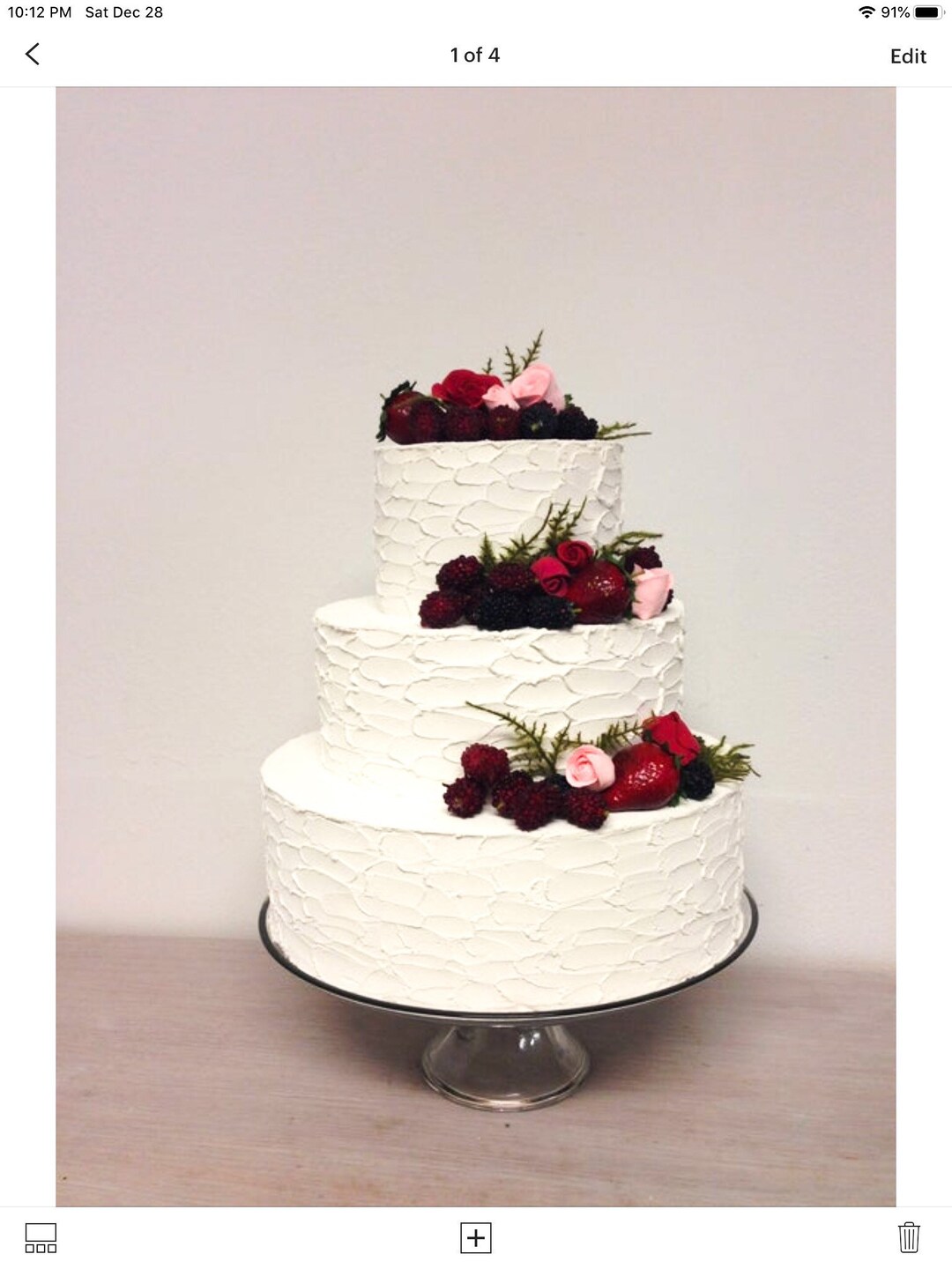 Rustic Buttercream Fake Cake. Perfect for Photo Shooting or a Center ...