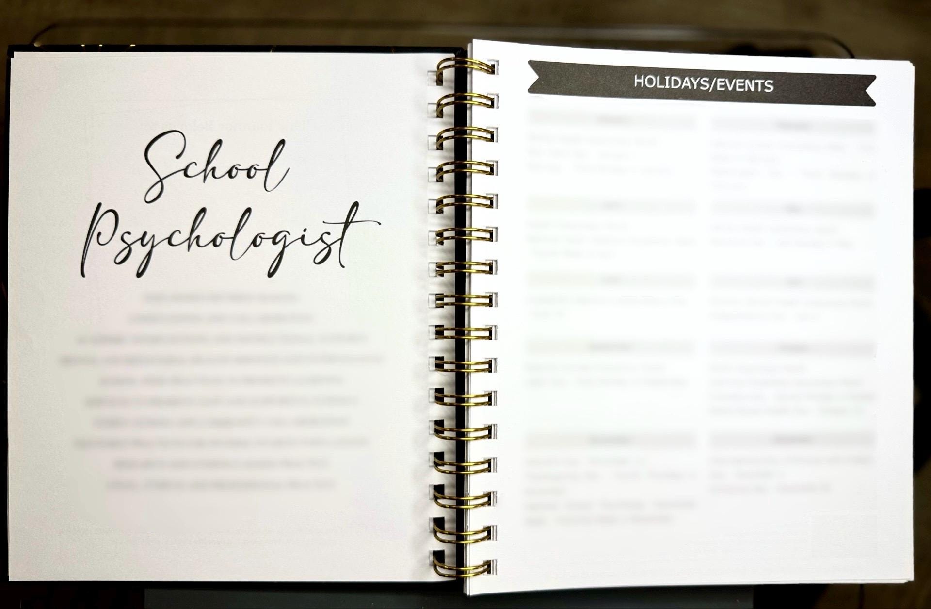 School Psychologist Planner - Geometric - Etsy