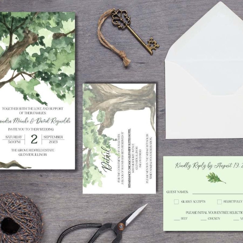 Tree Wedding Invitation - Etsy