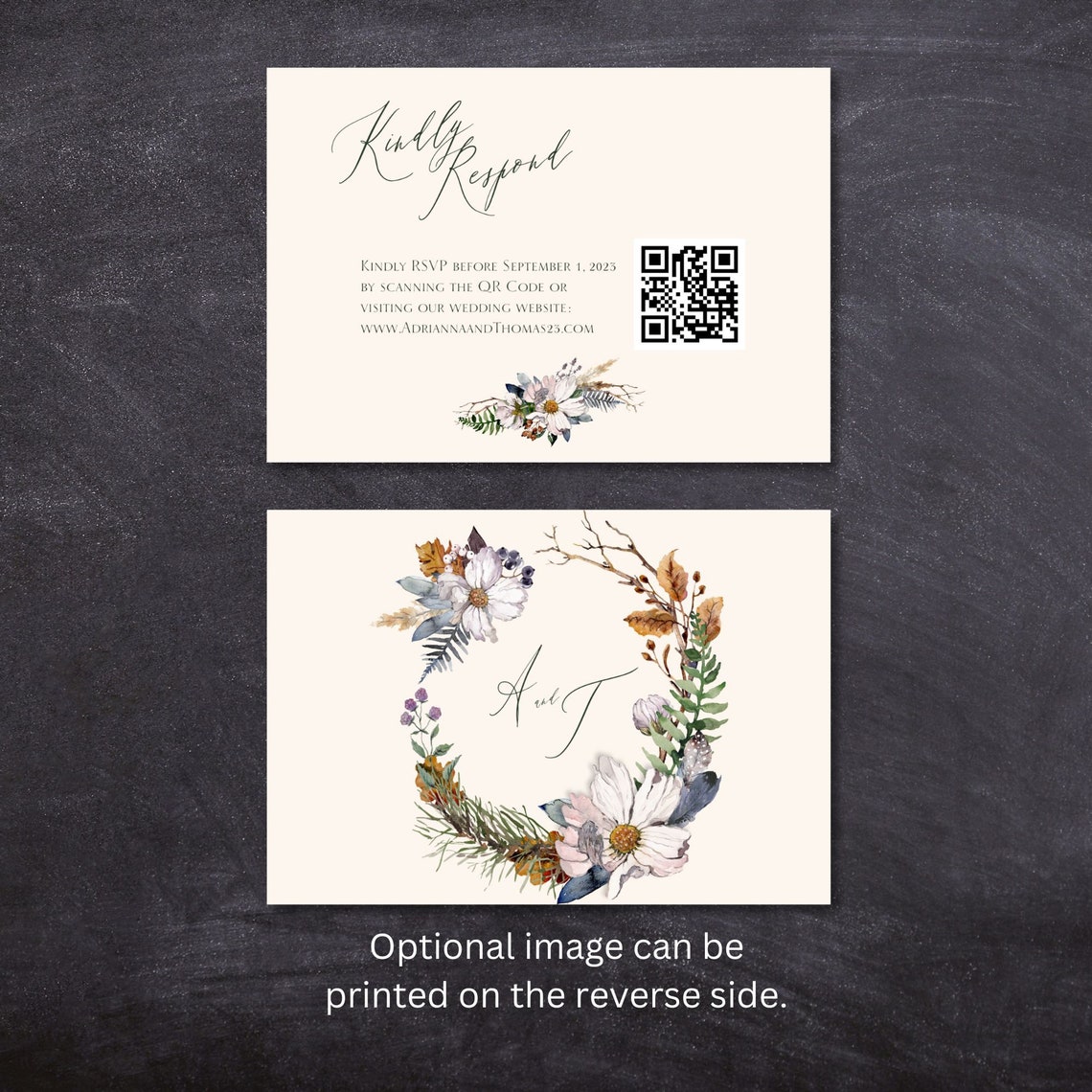 Woodland Fall Wedding Invitations, Digital Download, Autumn Wedding ...