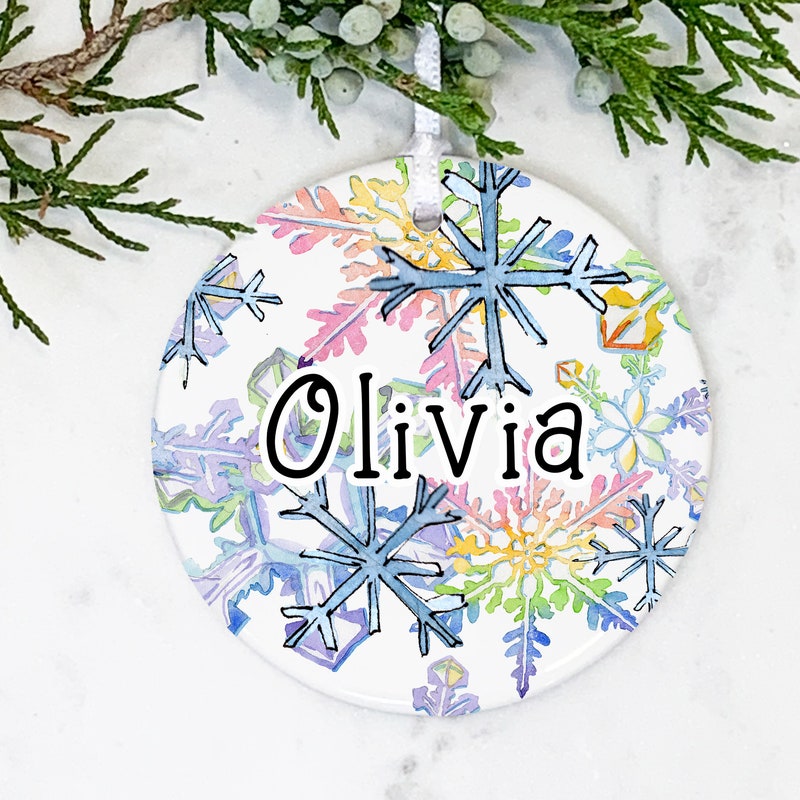 Snowflake Ornament Personalized - Etsy