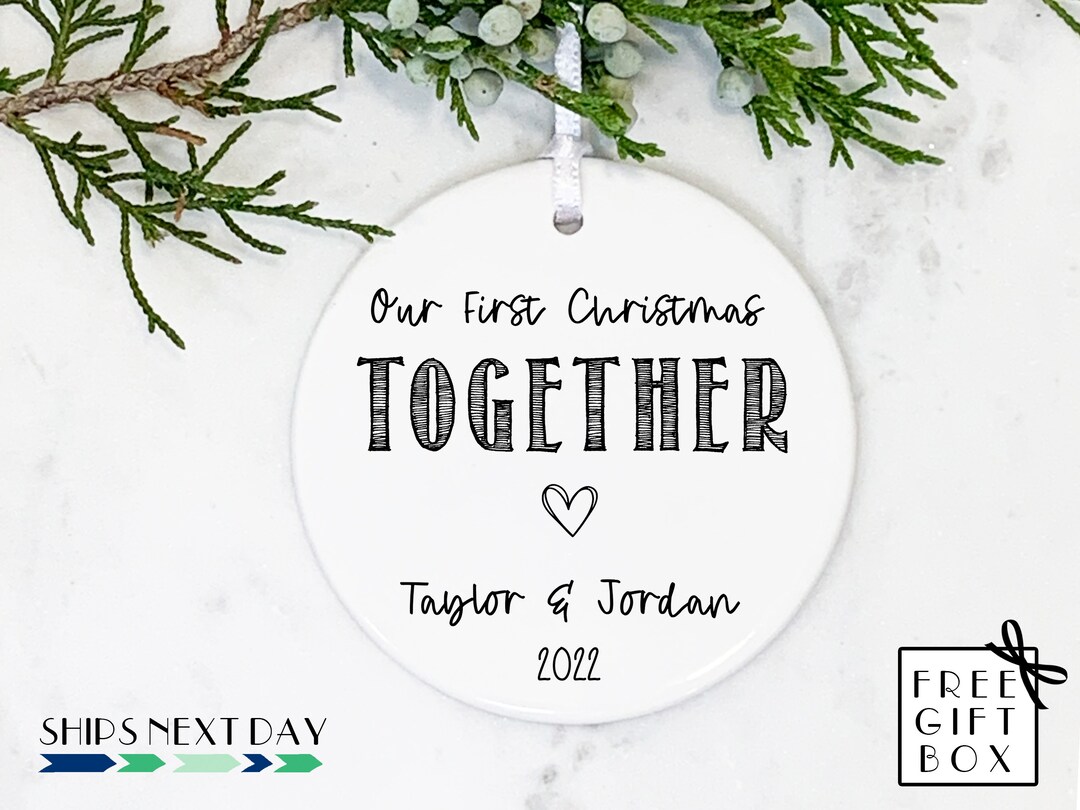 Together Ornament, 2025, Our First Christmas Together, Couples Ornament ...