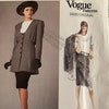 1982 Vintage VOGUE Sewing Pattern Coat & Detachable Lining B36" (2351 ...