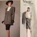 1982 Vintage VOGUE Sewing Pattern Coat & Detachable Lining B36" (2351 ...