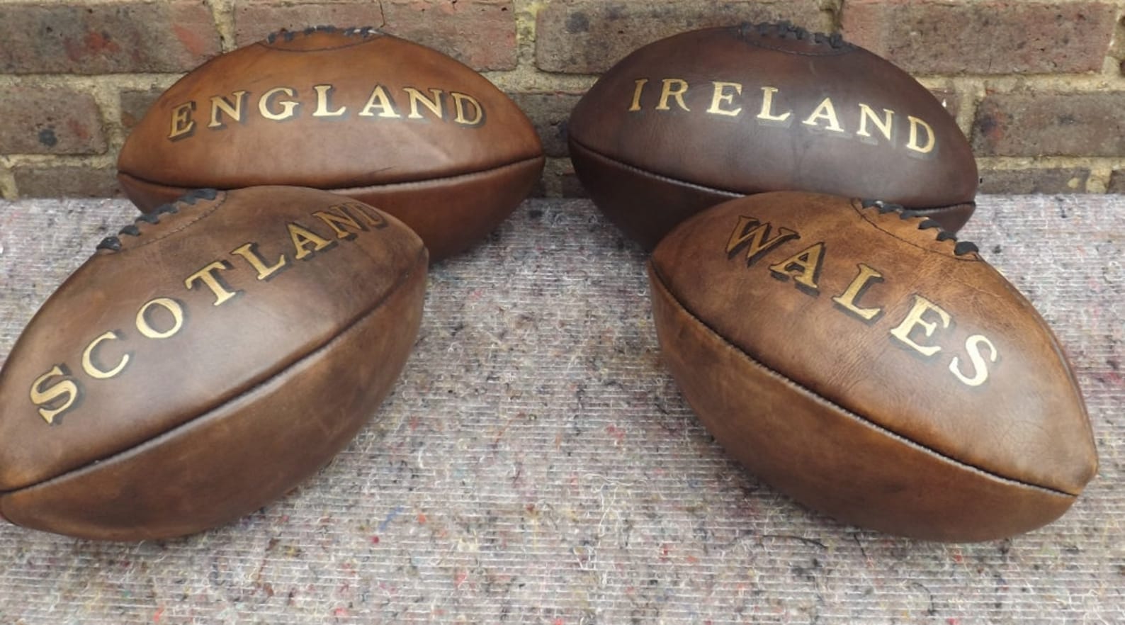 Vintage Style Rugby Ball Ireland Hand Painted Old Fashioned - Etsy UK