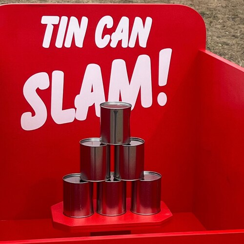 Tin Can Bean Bag Toss Carnival Game for Birthday Fall - Etsy